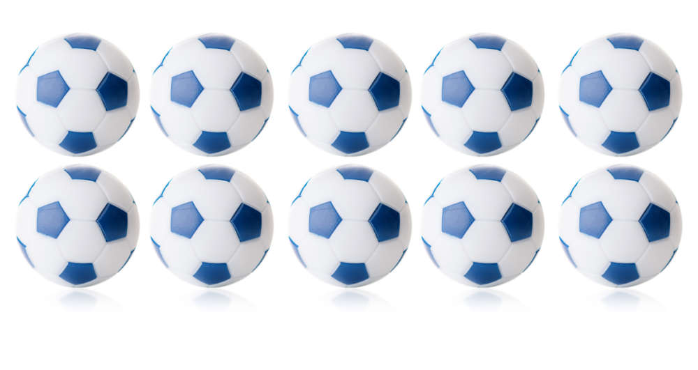 WINSPEED Robertson Table Soccer Ball - white/blue - 10 balls | Darts ...