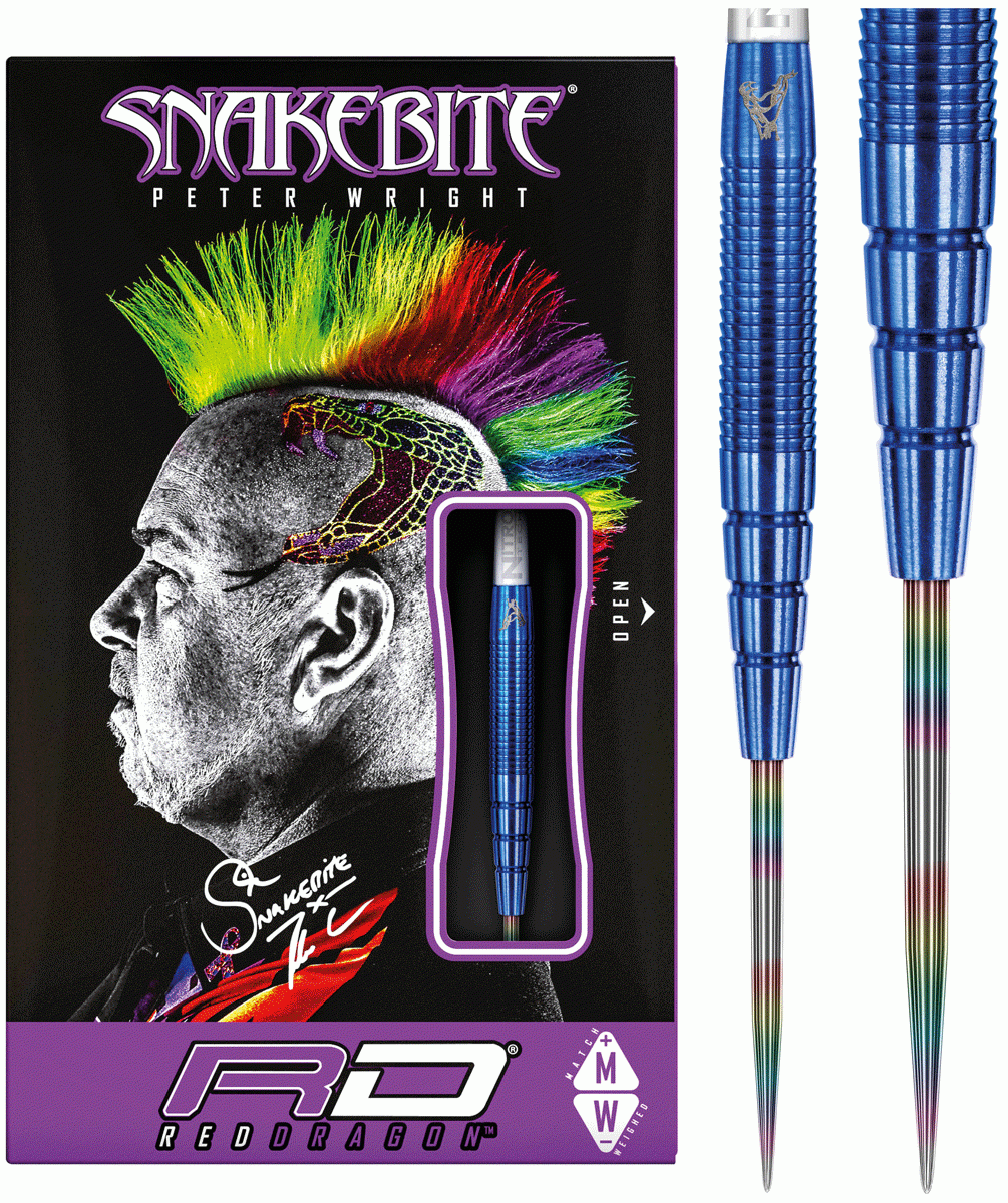 RED DRAGON Peter Wright Snakebite PL 15 Blue - 24g - 90% T | Darts ...
